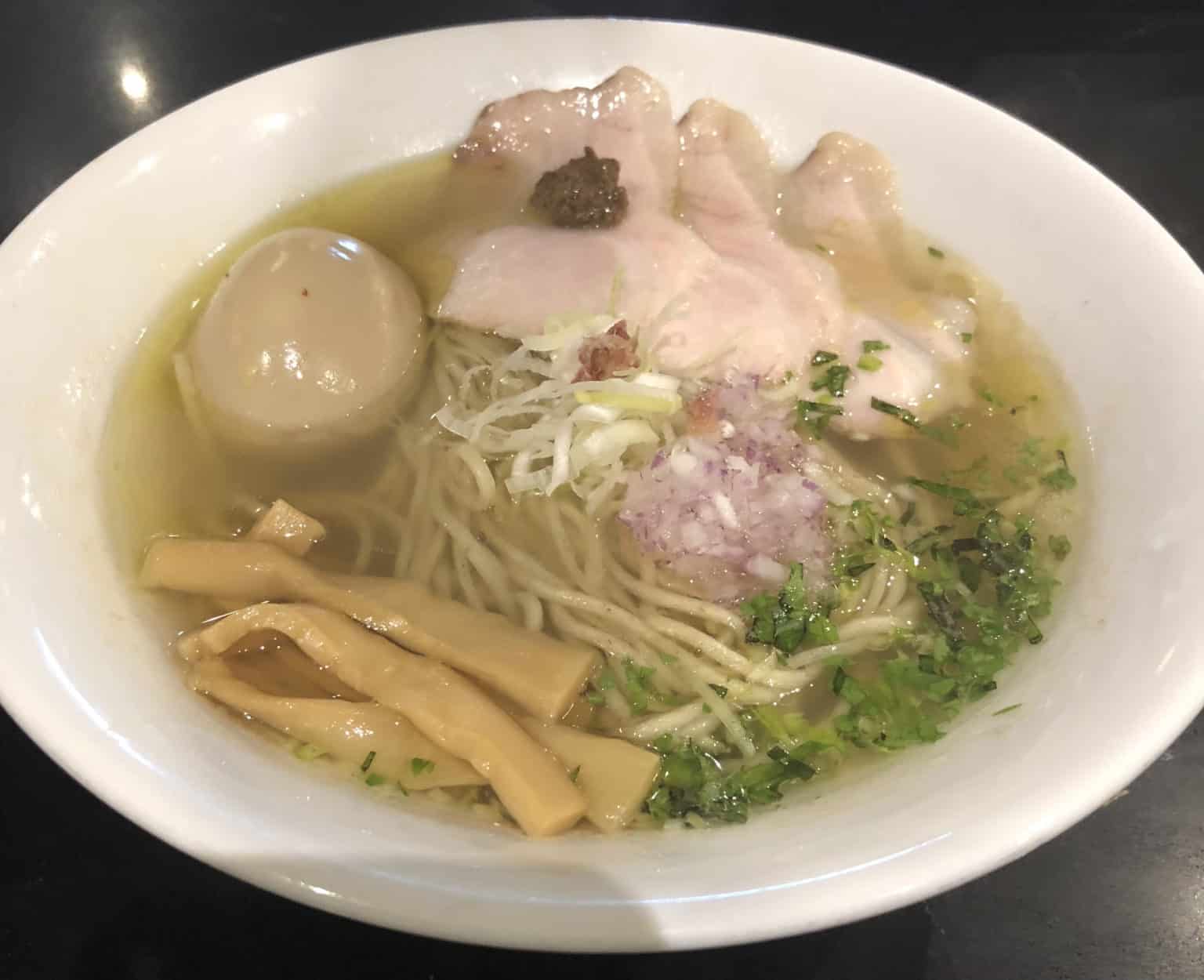Clam Broth (Shio) Ramen @ Konjiki Ramen - Ramen Directory