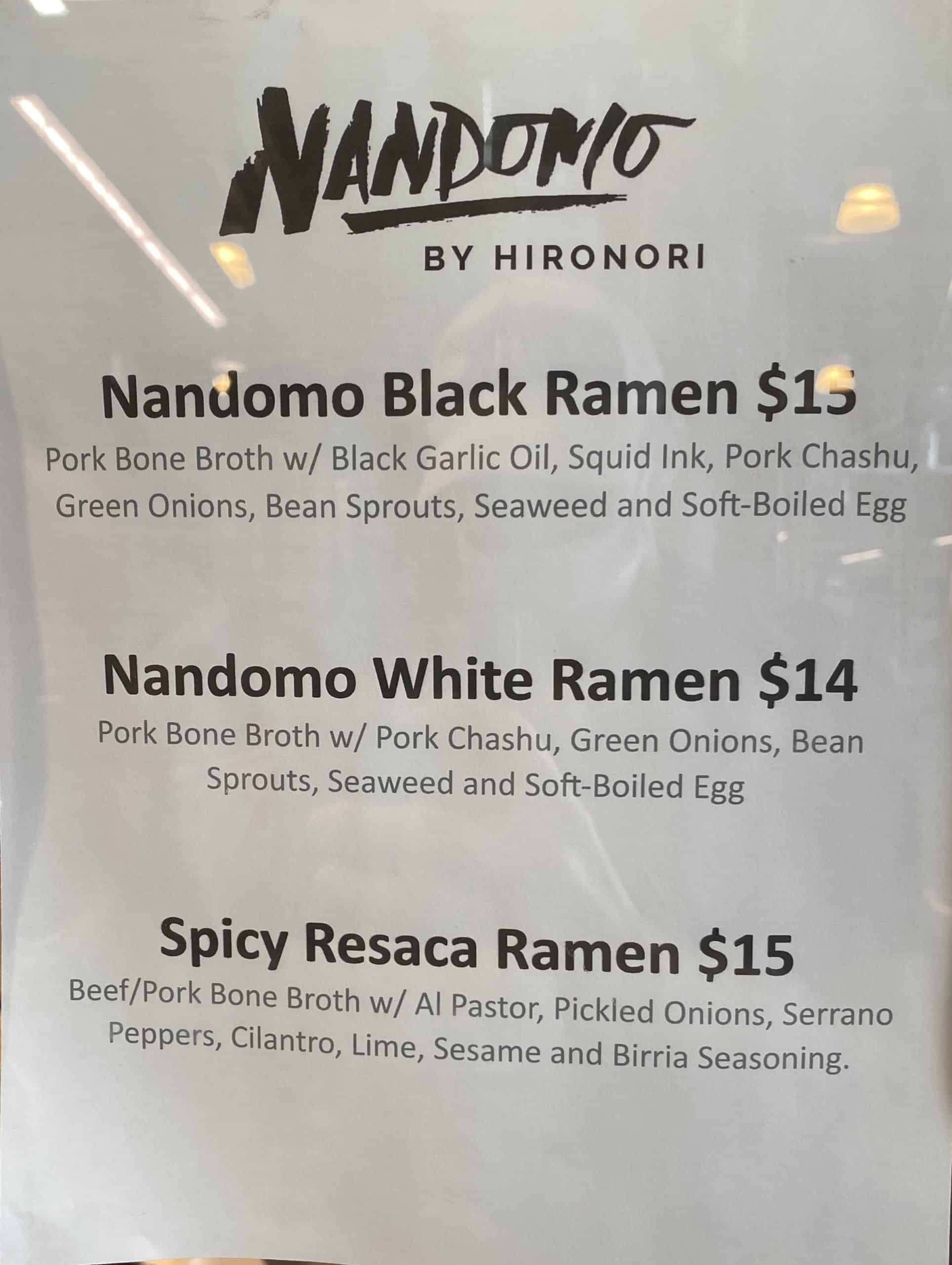 Spicy Resaca Ramen @ Nandomo - Ramen Directory